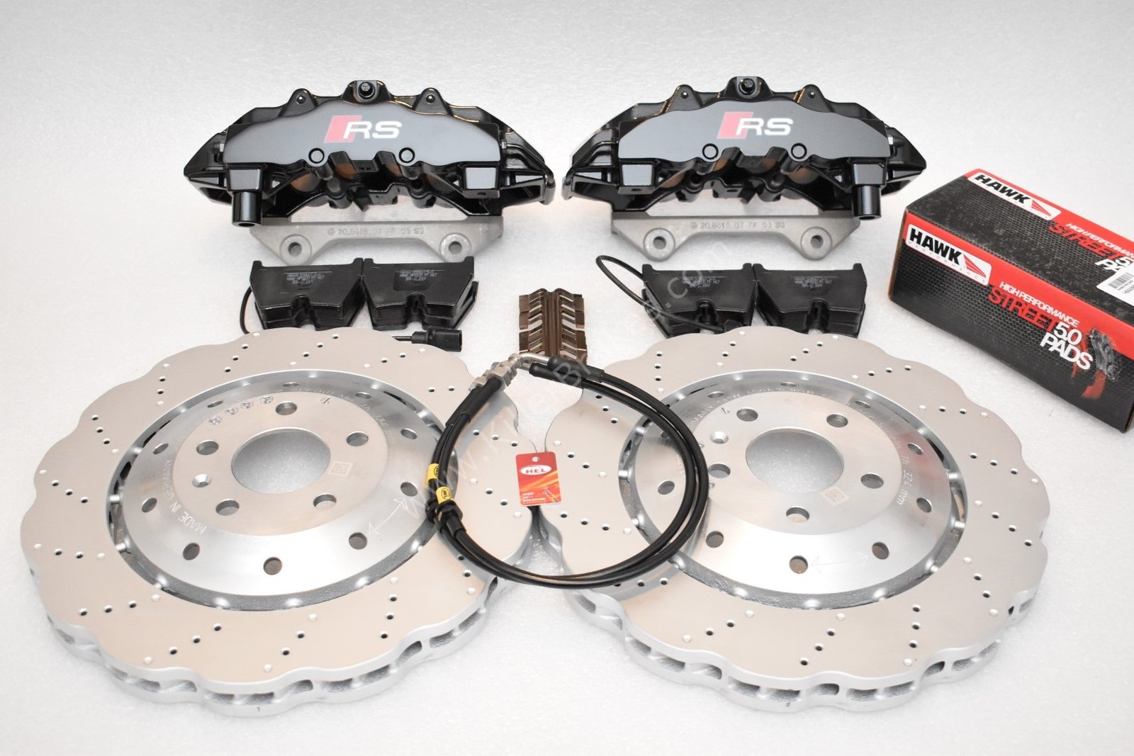 Audi Rs4 RS5 R8 Front Brembo 8Pot 365x34mm Wave brake discs Black