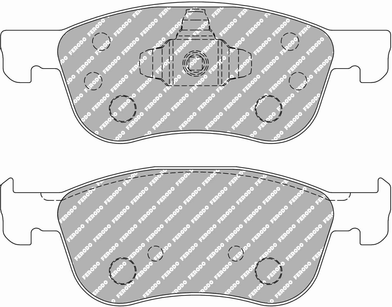 Ford Fiesta St mk7 Front Ferodo Racing Brake Pads FCP4816H DS2500