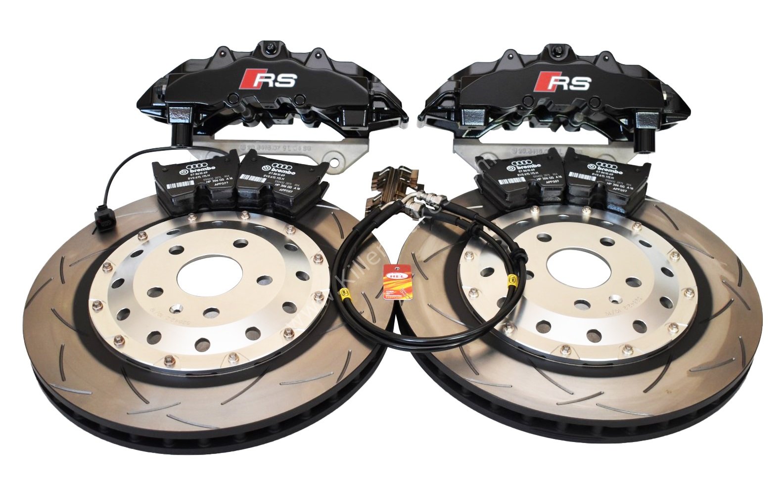 Audi RS Big Brake Upgrade Brembo 8Pot Calipers DBA 370x32mm 52842SLVS ...