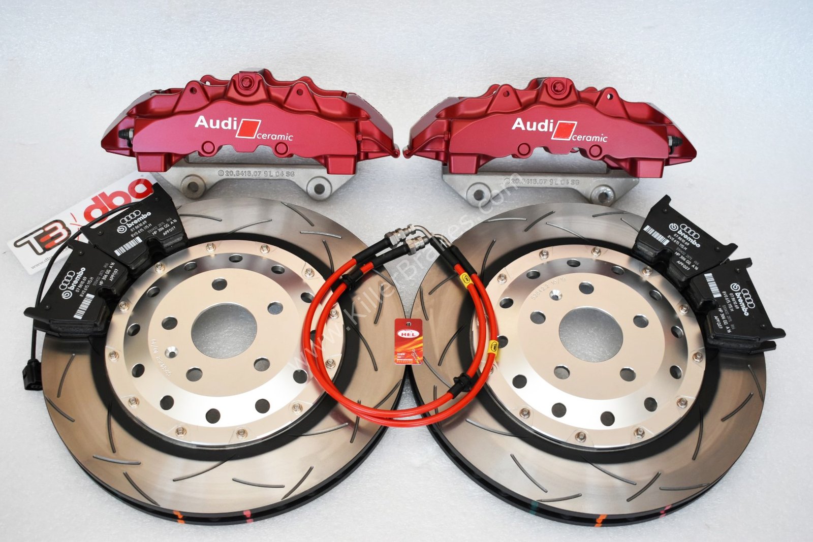 Audi RS Big Brake Upgrade Brembo 8Pot Calipers DBA 370x32mm