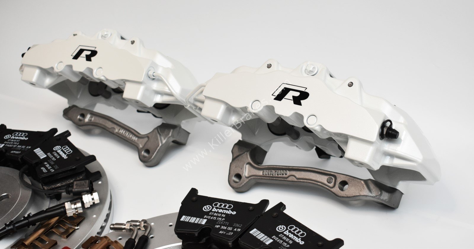 Front Audi TTRS 8S FL Brake Kit Brembo 8Pot Calipers 370x34mm