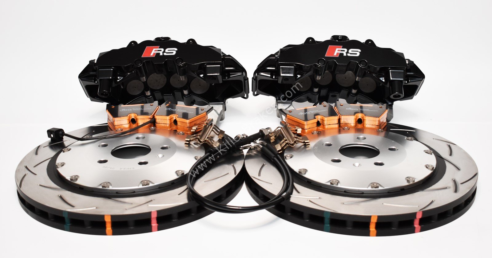 Audi TTRS 8S Big Brake Kit Brembo 8Pot Calipers DBA 53912SLVS 370x34mm ...