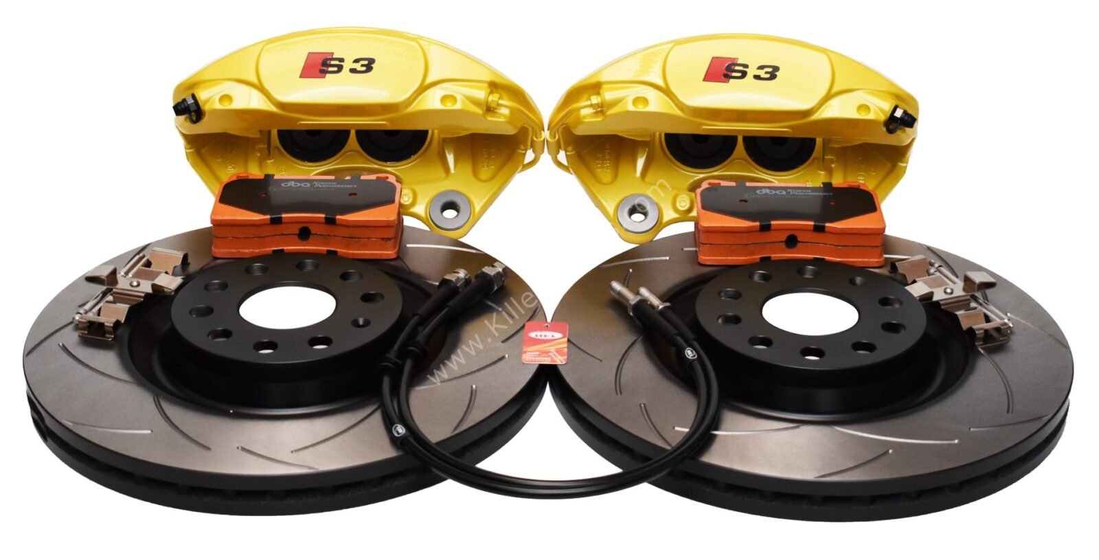 MQB Brake Kit Porsche Macan Brembo 4pot DBA 345x30mm Slotted discs