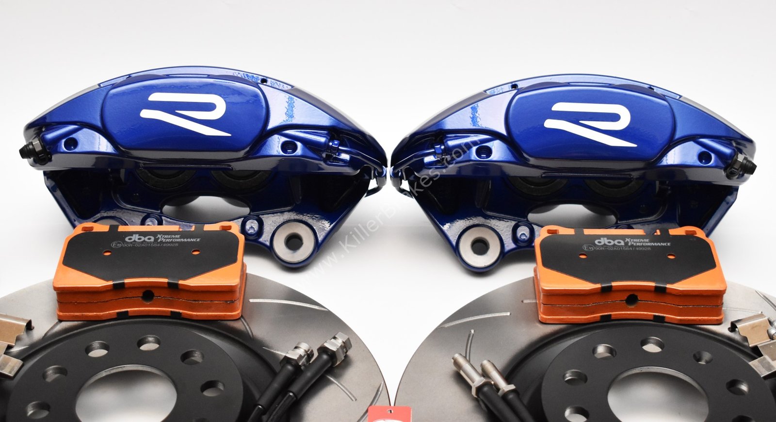 MQB Brake Kit Porsche Macan Brembo 4pot DBA 345x30mm Slotted discs NEW