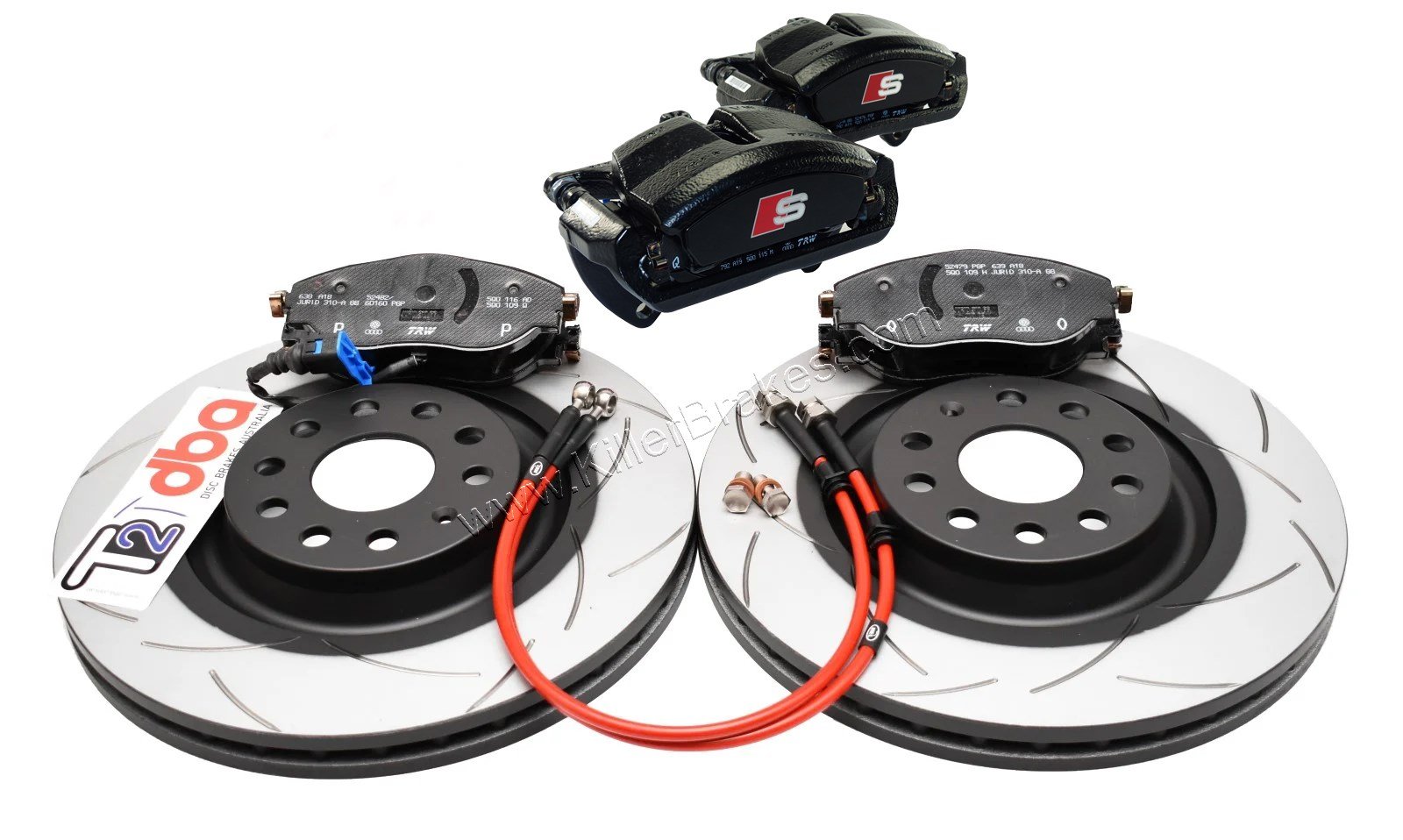 Front Golf 7 GTI R Seat Cupra S3 8v 340x30mm Brake Kit Black New