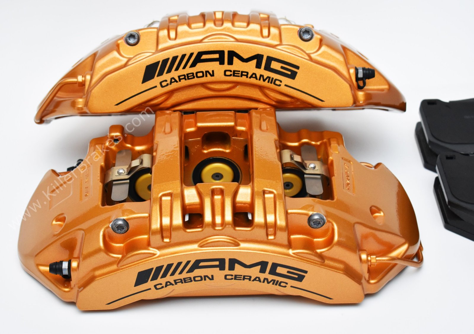 Mercedes W197 SLS W205 C63 AMG GT R Carbon Ceramic Front Brake Calipers ...