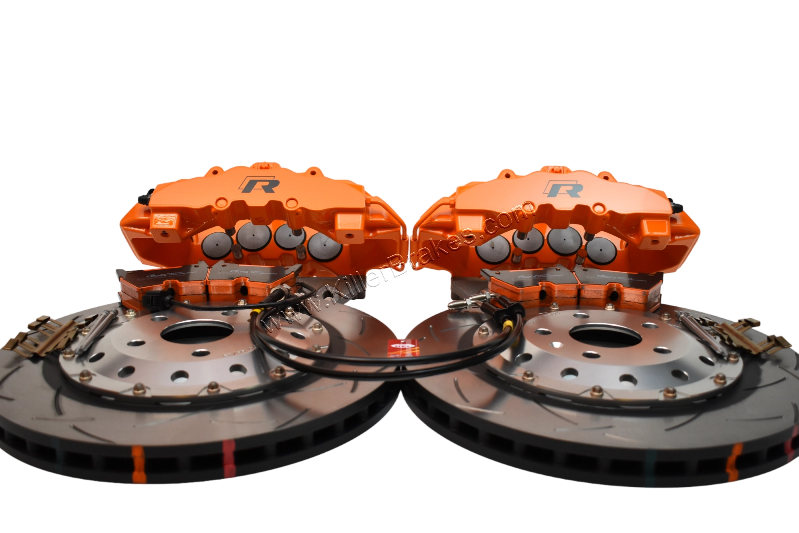 Audi RS Big Brake Upgrade Brembo 8Pot Calipers DBA 370x32mm 52842SLVS ...