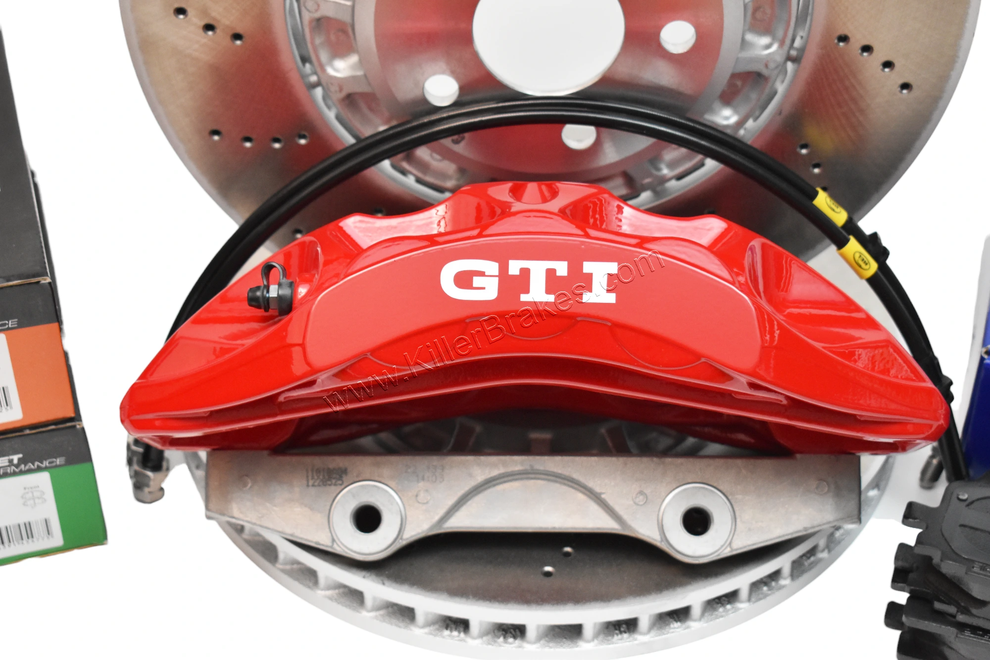 Front Audi Rsq3 F3 Rs3 8Y Brake Kit Akebono 6pot Red 374x36mm New