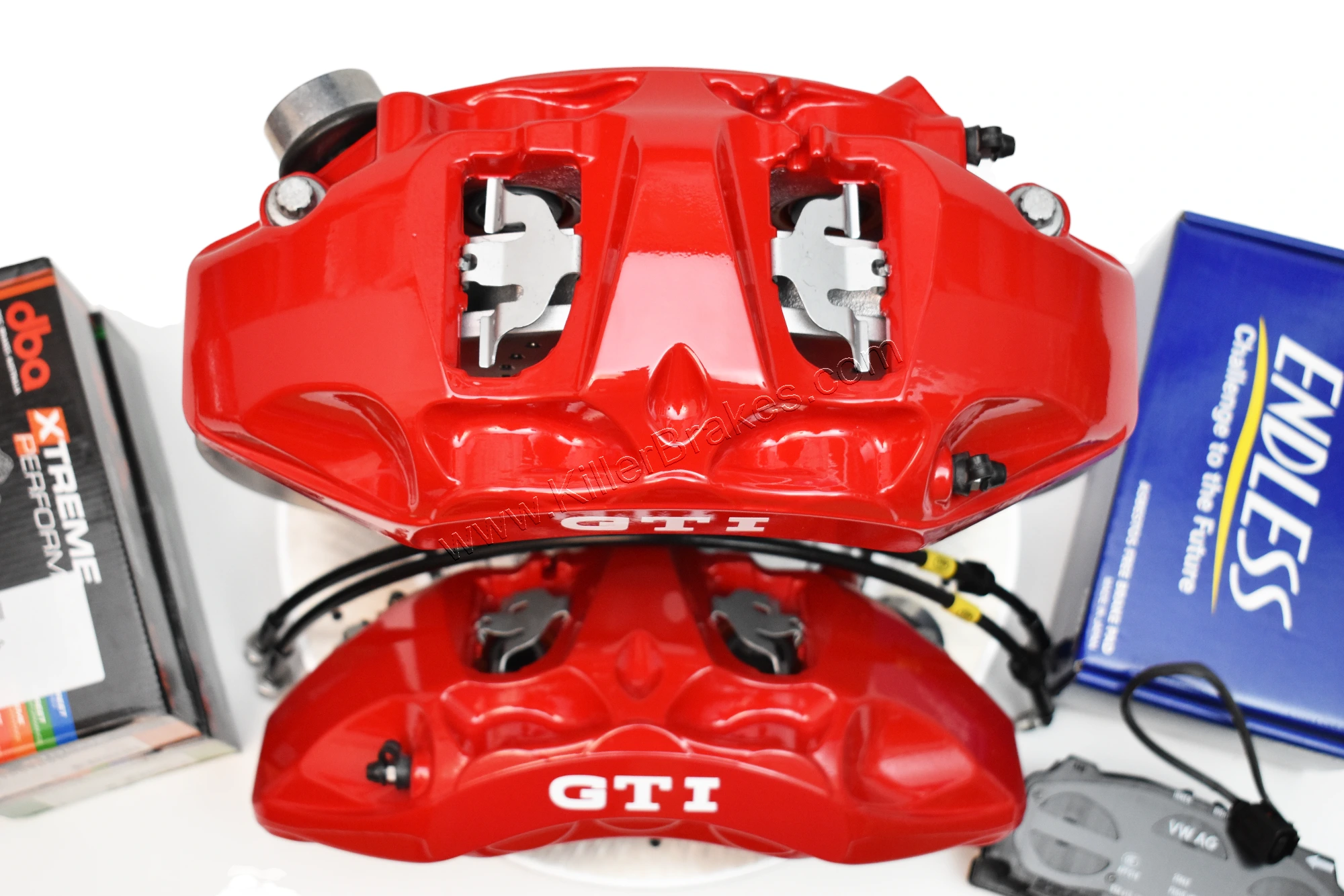 Front Audi Rsq3 F3 Rs3 8Y Brake Kit Akebono 6pot Red 374x36mm New