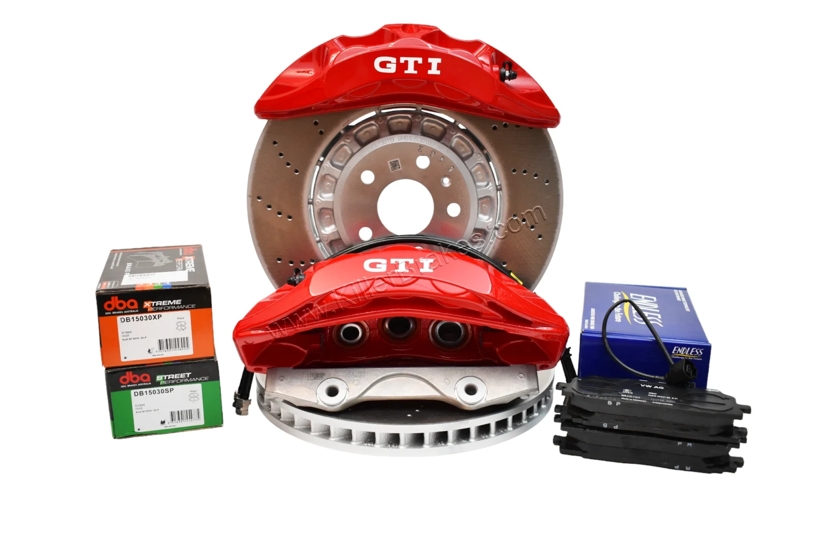 Front Audi Rsq3 F3 Rs3 8Y Brake Kit Akebono 6pot Red 374x36mm New