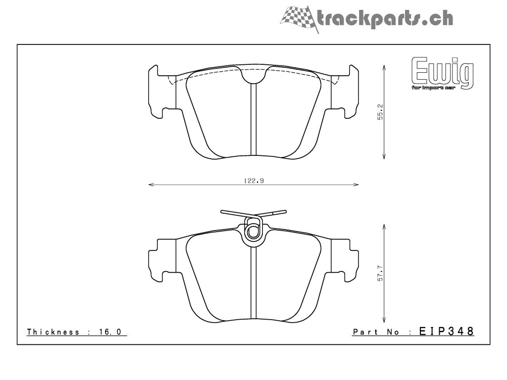 Rear ENDLESS EIP348 MX87 brake pads Audi Rs3 8y Golf 8R S3 8y Cupra ...